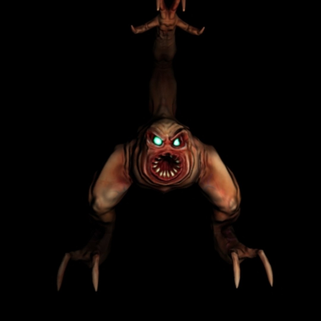 3d ready monster character gimp model