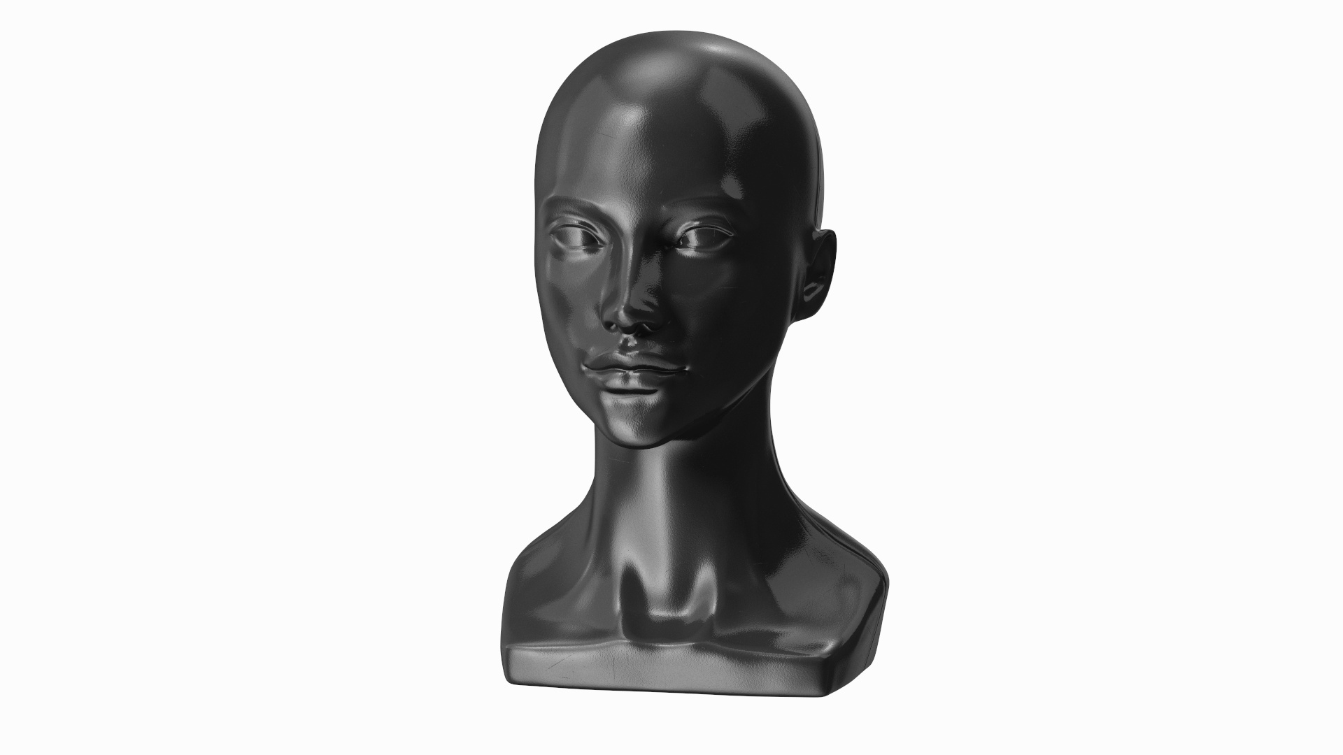 Black Woman Mannequin Head Model - TurboSquid 2212762