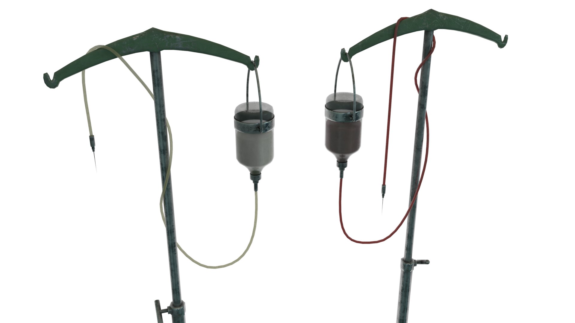 3D Vintage Iv Stand Model - TurboSquid 1324270