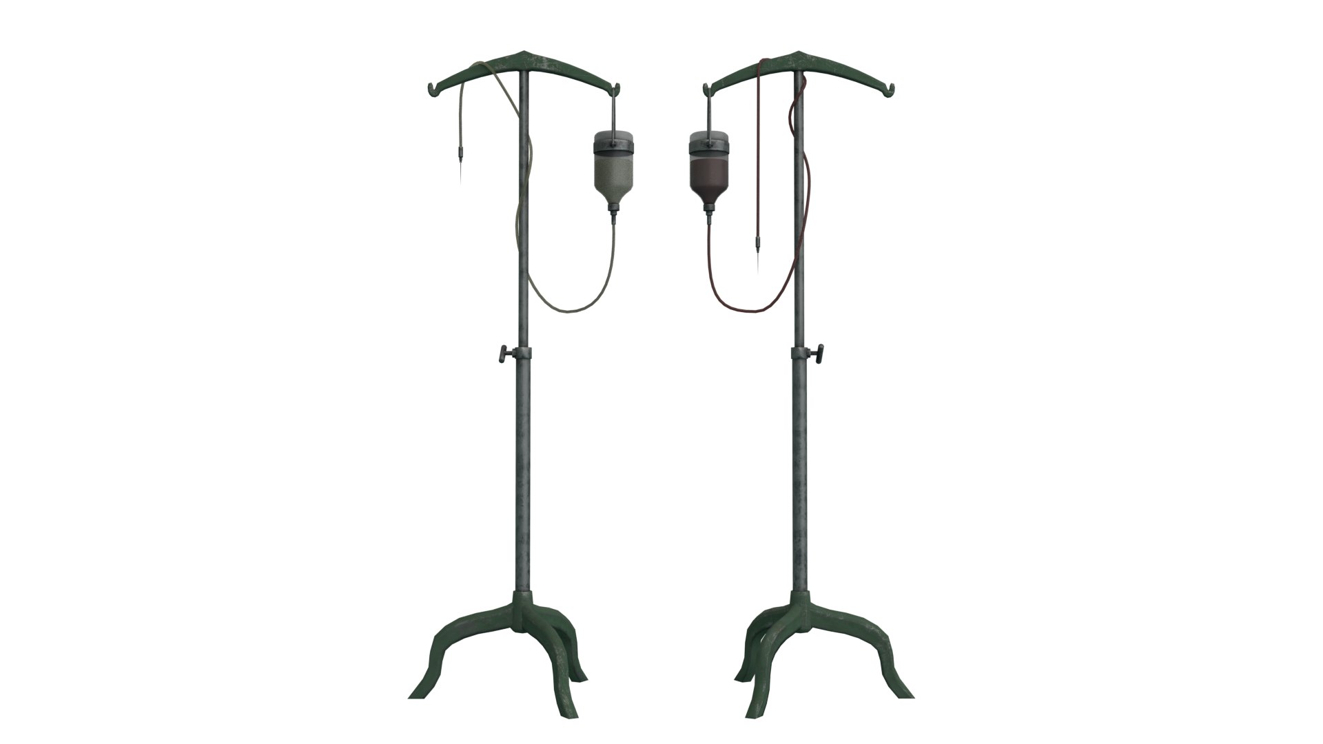 3D Vintage Iv Stand Model - TurboSquid 1324270