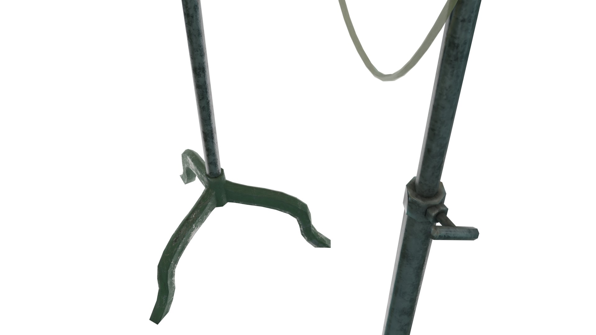 3D Vintage Iv Stand Model - TurboSquid 1324270