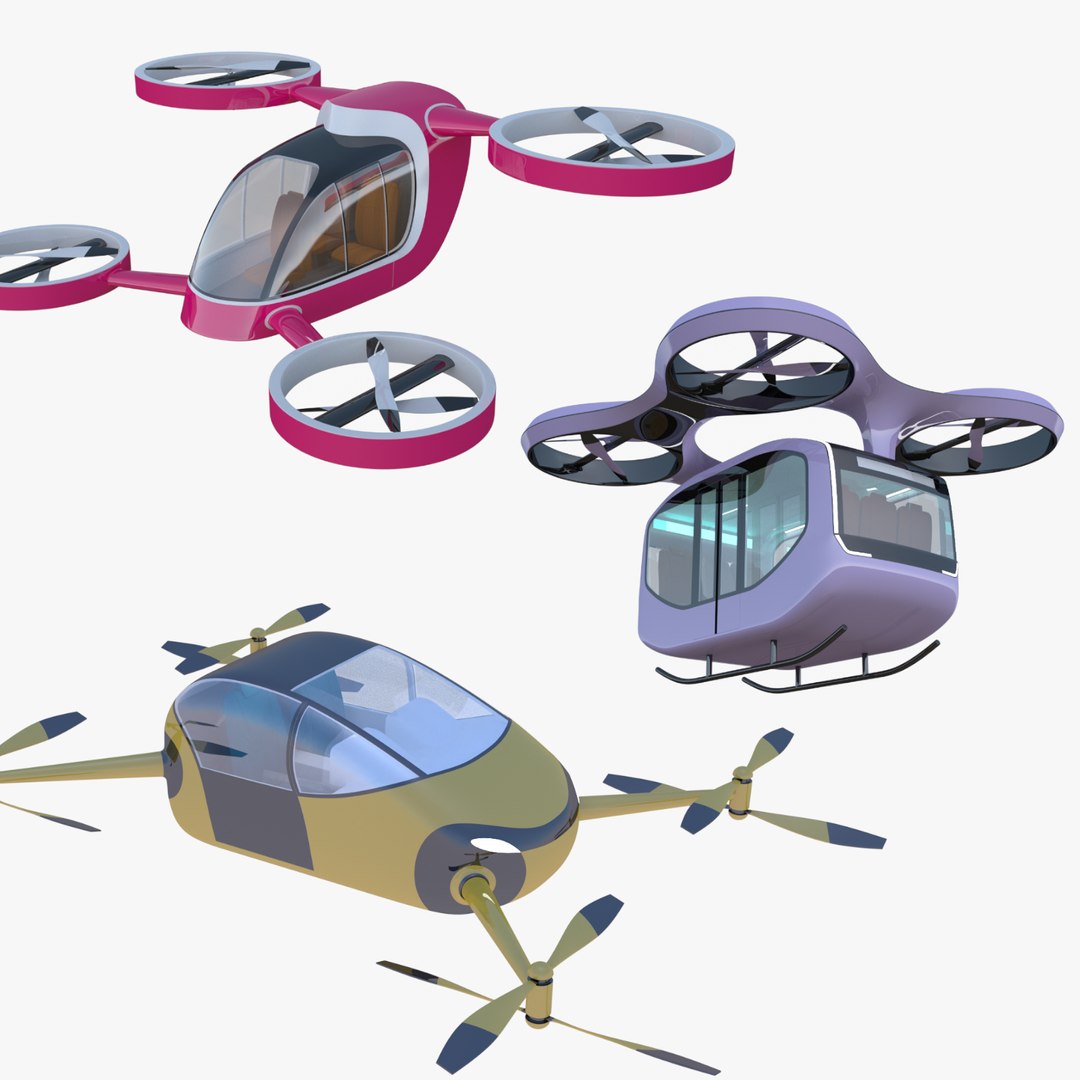 3D Model Passenger Drones Concepts 2023 - TurboSquid 2017871