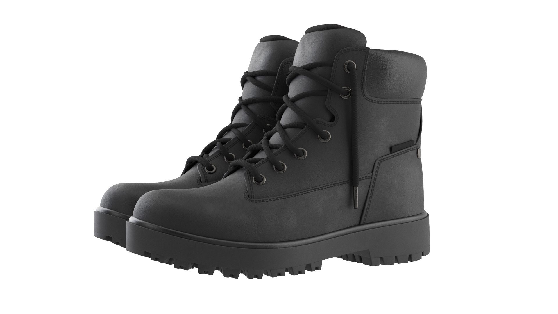 3D Leather Boots - TurboSquid 2374782