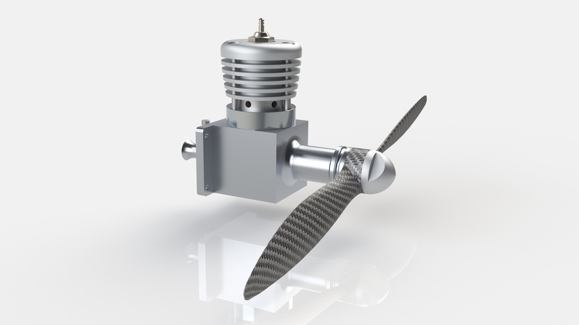 3D Bar Humbug RC Engine High Detail SolidWorks 3D Model Model ...