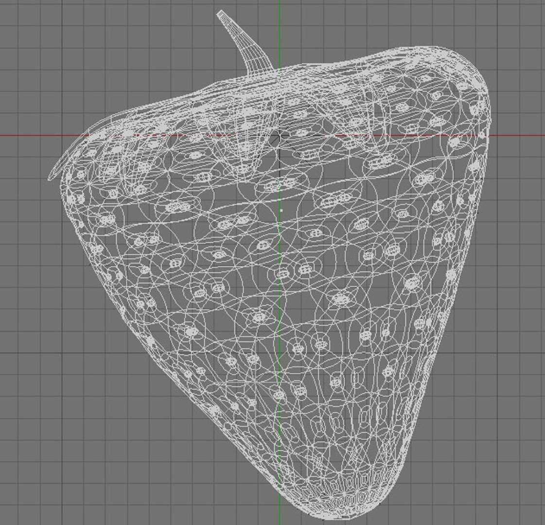 3d c4d realistic strawberry