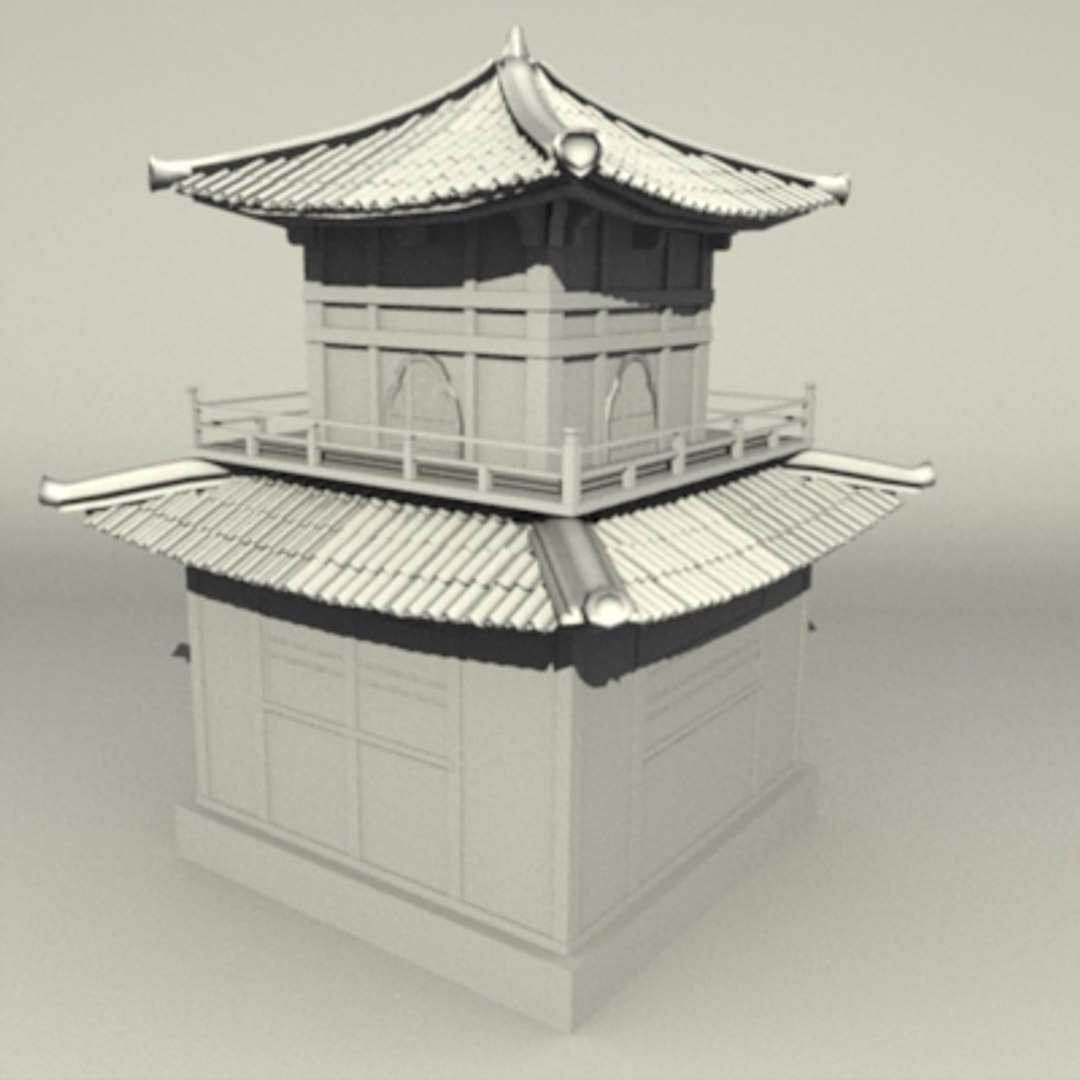 3d Model Traditional Chinese Temple