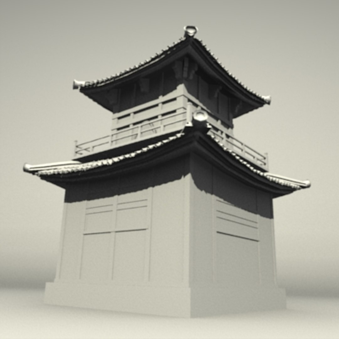 3d Model Traditional Chinese Temple