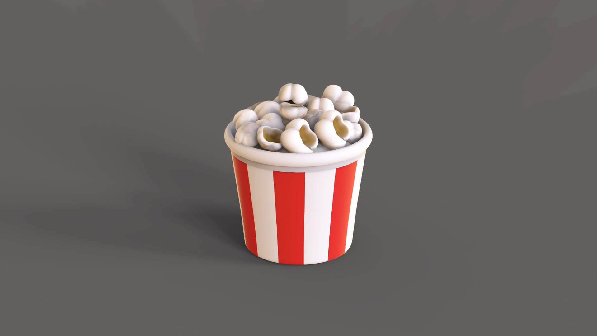 Low-Poly Popcorn Model - TurboSquid 2382593