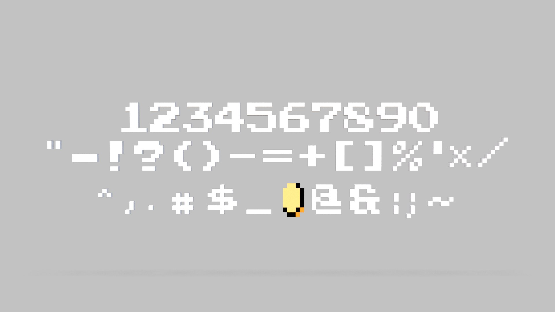 3D Font Mario 8-bit - TurboSquid 1329635