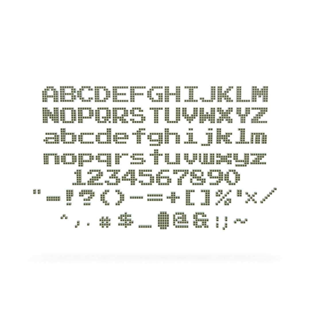 3D Font Mario 8-bit - TurboSquid 1329635