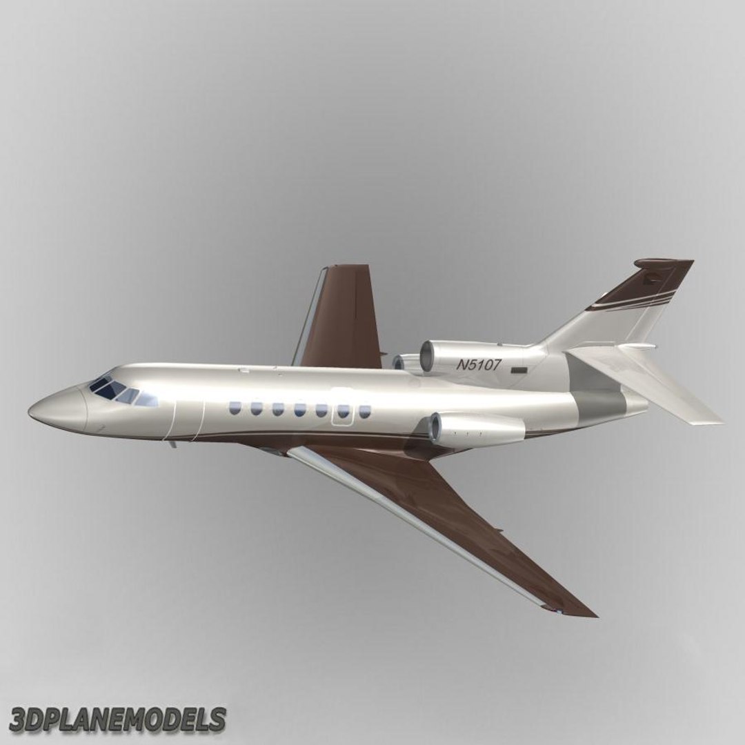 3d dassault falcon 50 private