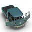 Volkswagen Type 2 Rigged 3d Model
