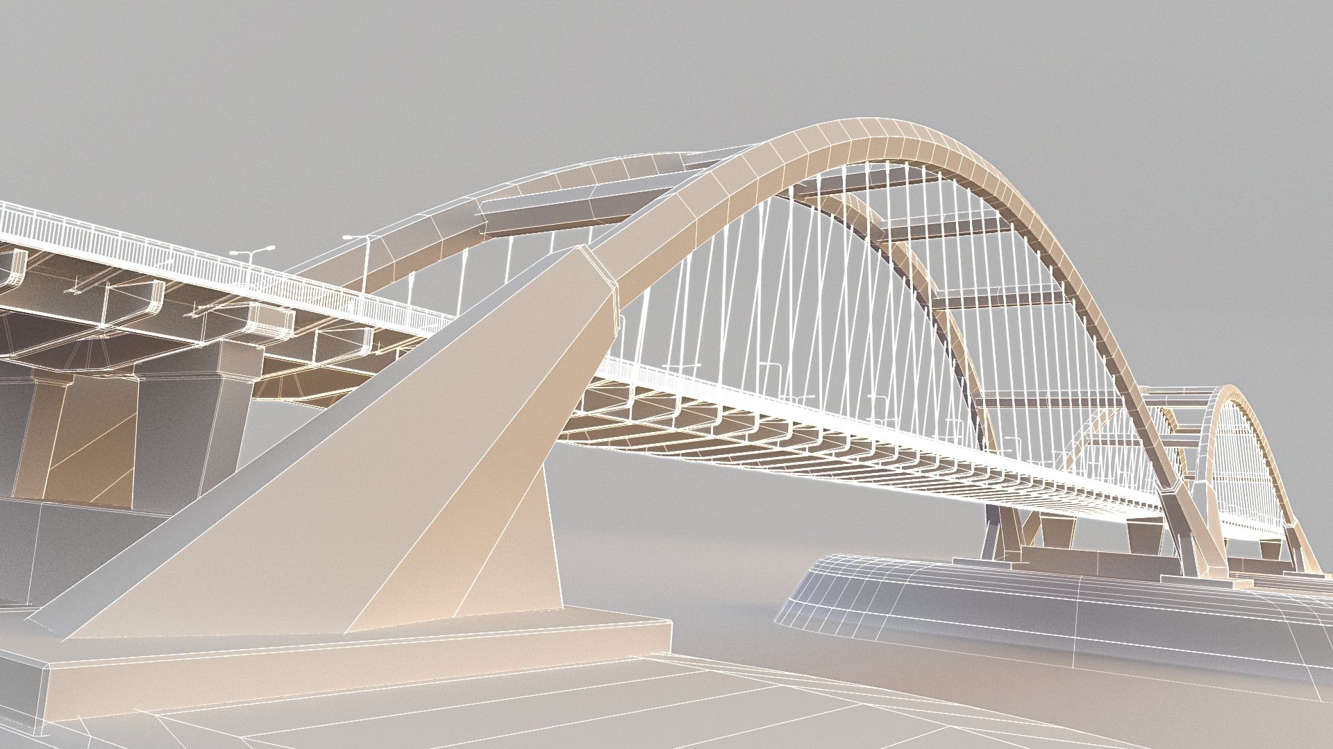 Bridge Lamps Railings 3D Model - TurboSquid 1524515