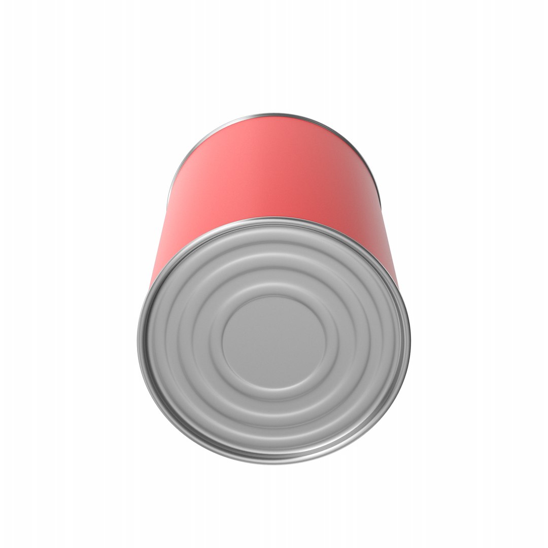Red Food Can 3D Model - TurboSquid 1869718