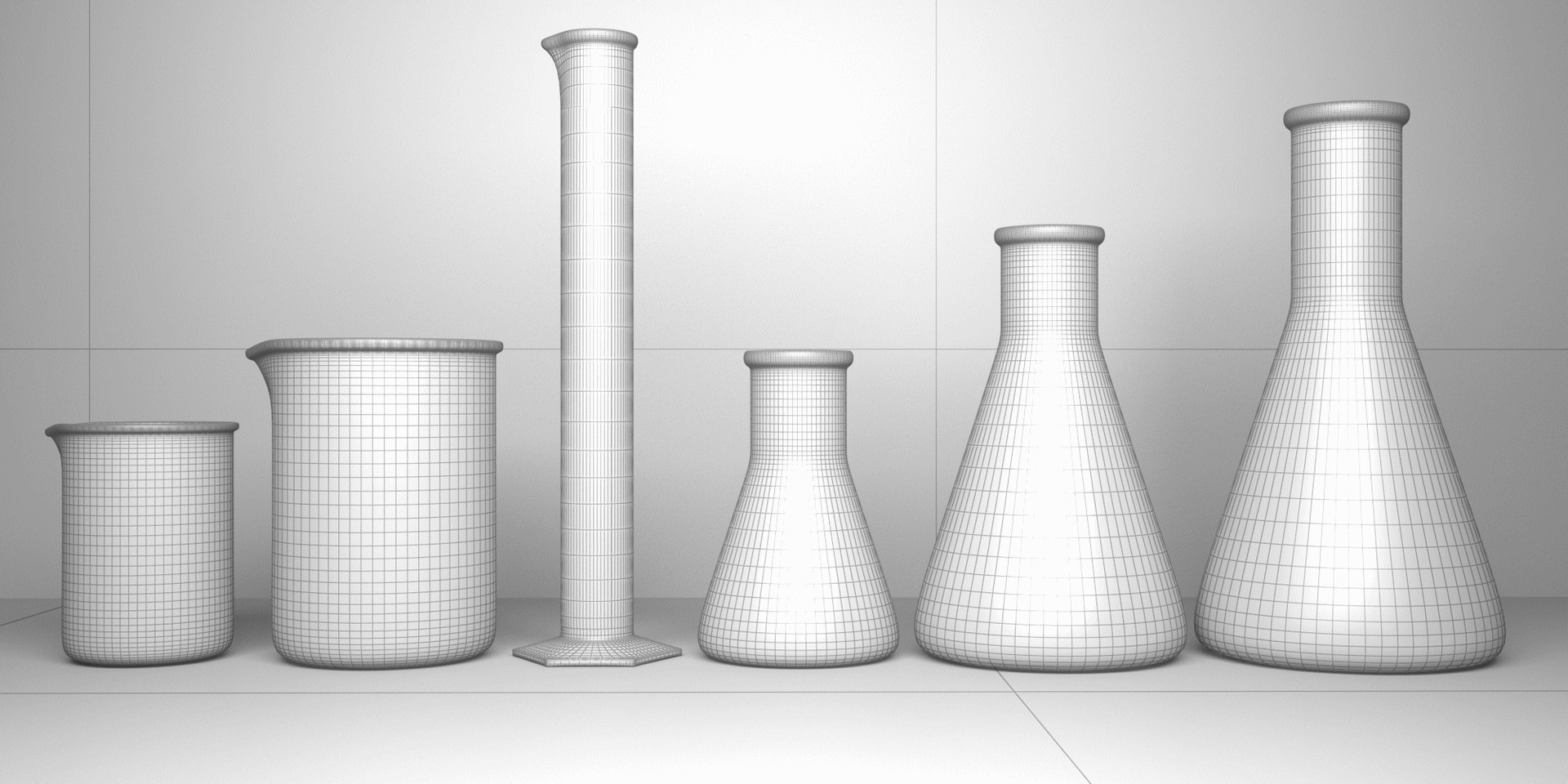 3D model laboratory glassware - TurboSquid 1160803