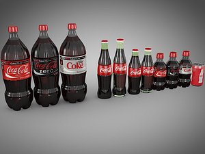 coke bottle 3d model