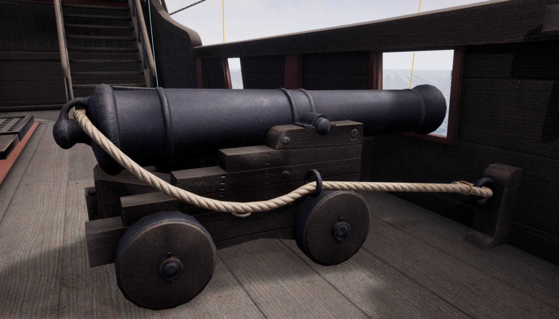 Ship cannon model - TurboSquid 1280509