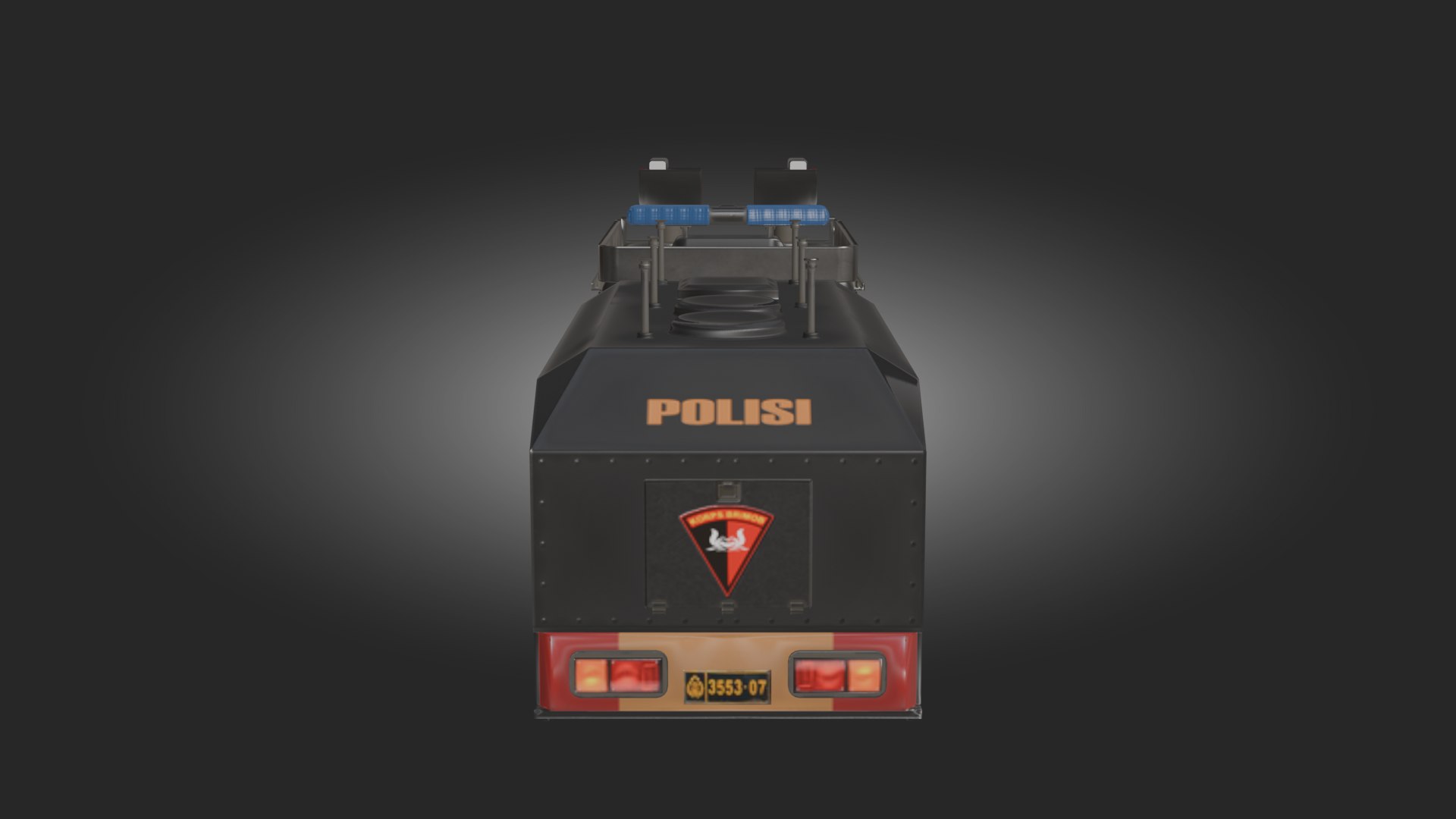 3D Polisi Indonesian Truck Low Poly 3D Model Model - TurboSquid 2313611
