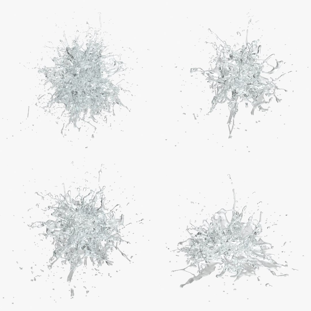 3D Water Splash Bundle 5 Model - TurboSquid 1914954