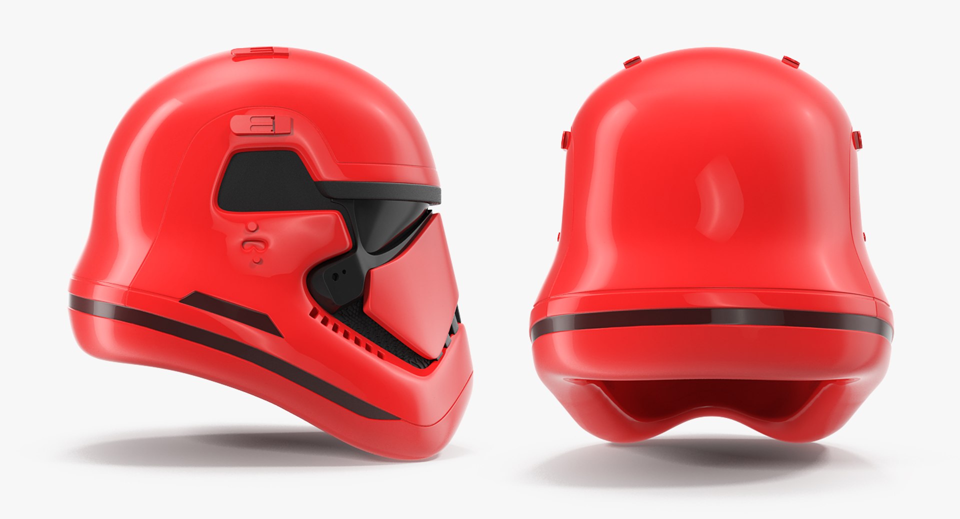Stormtrooper helmet red 3D model - TurboSquid 1333523