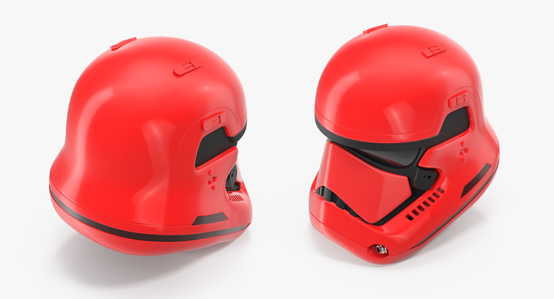 Stormtrooper helmet red 3D model - TurboSquid 1333523