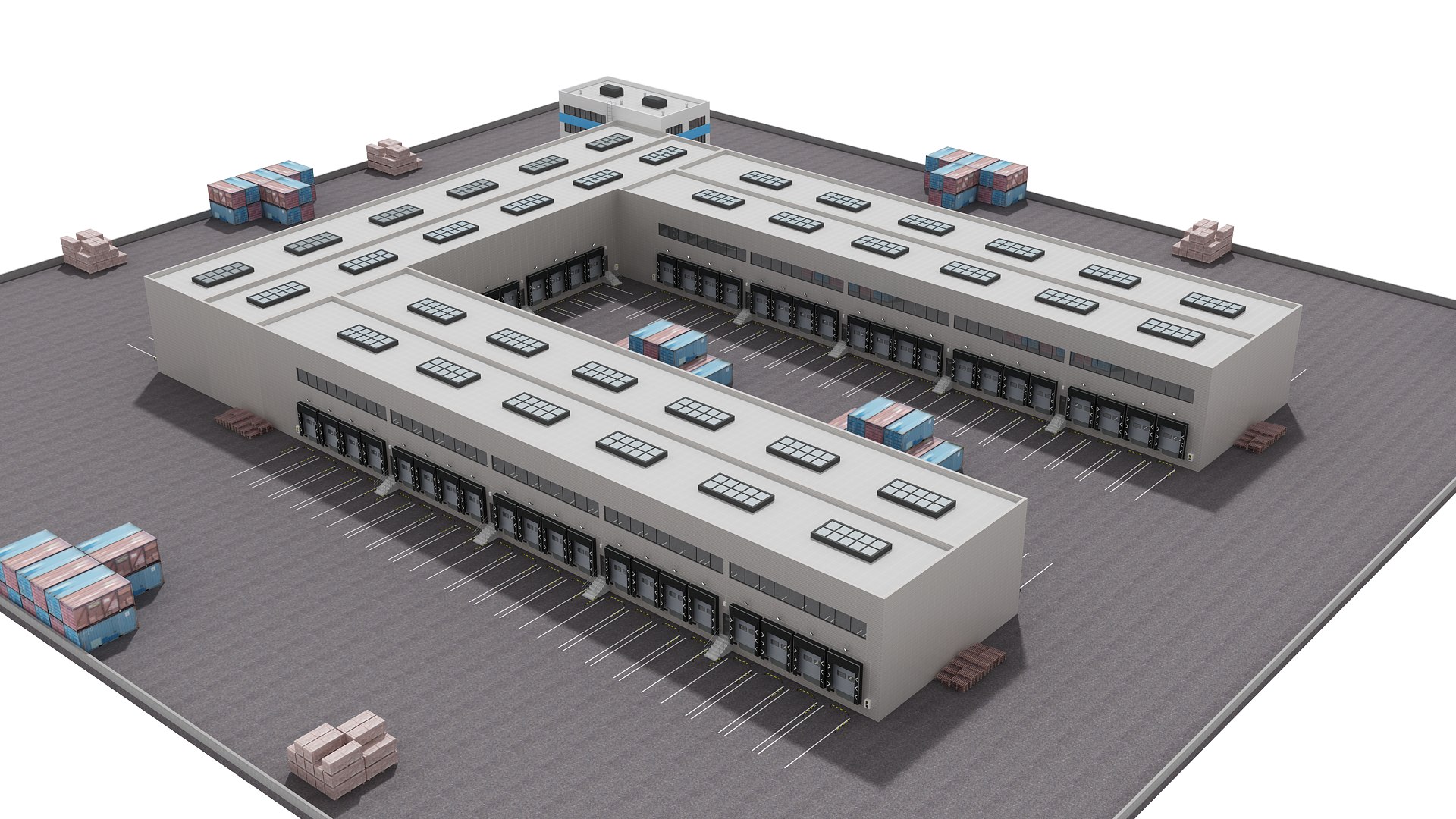 Logistics Building Model - TurboSquid 1942875