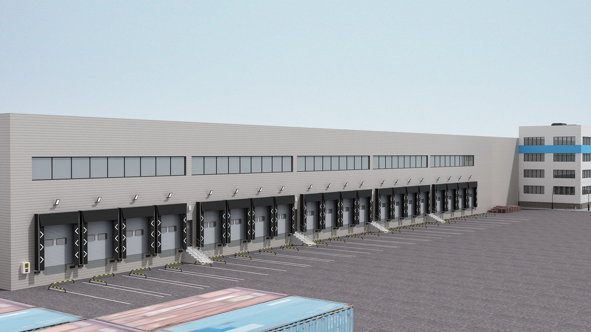 Logistics Building Model - TurboSquid 1942875