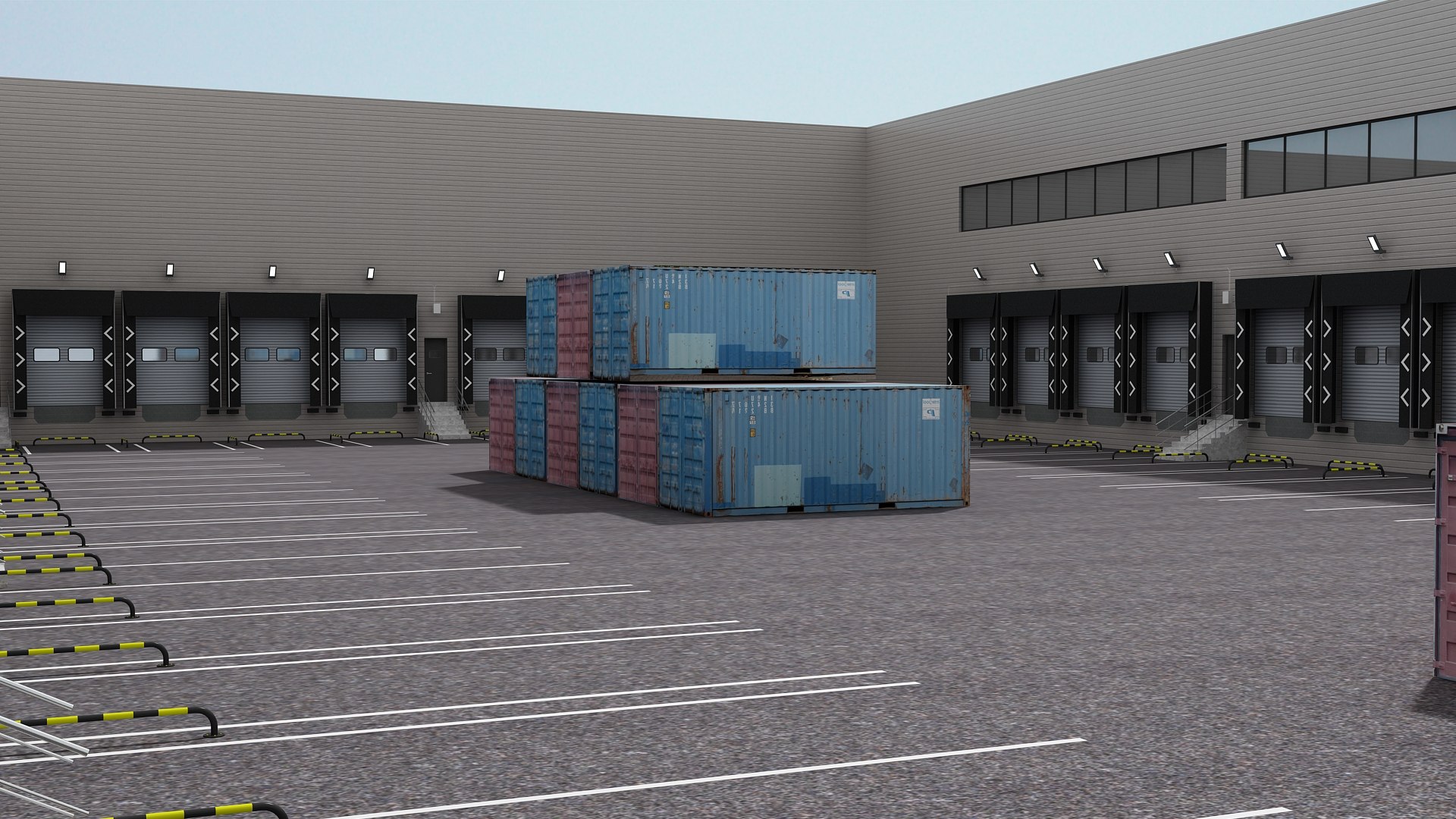 Logistics Building Model - TurboSquid 1942875