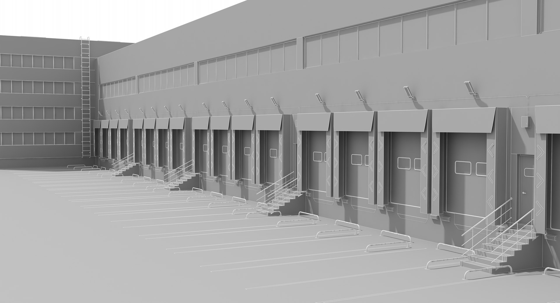 Logistics Building Model - TurboSquid 1942875