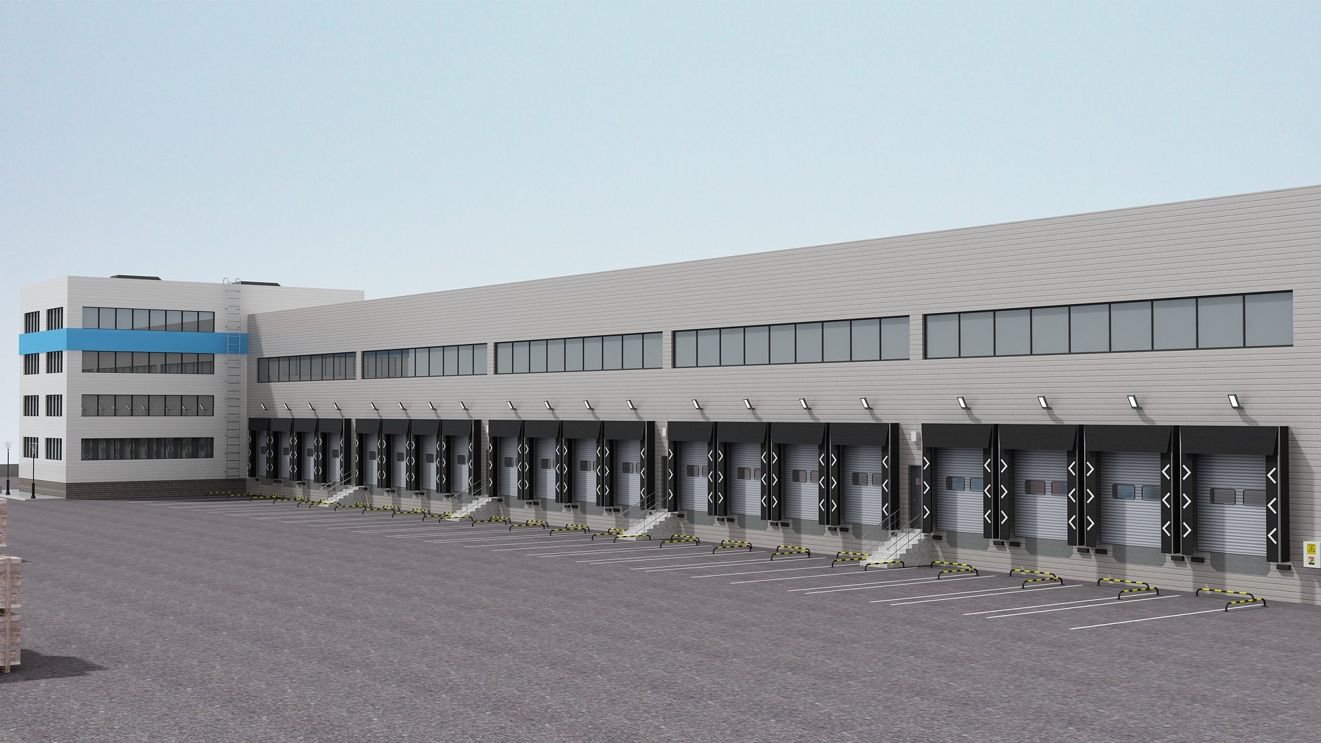 Logistics Building Model - TurboSquid 1942875