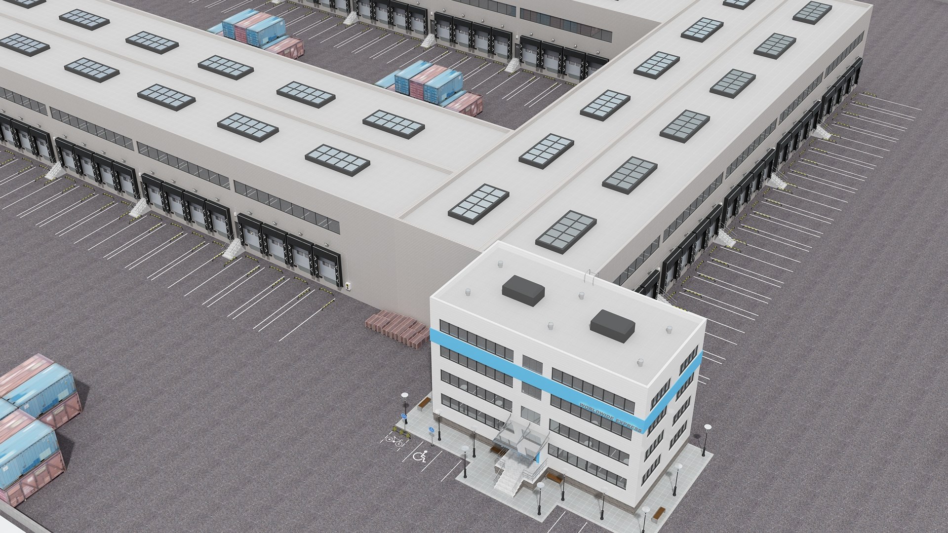 Logistics Building Model - TurboSquid 1942875