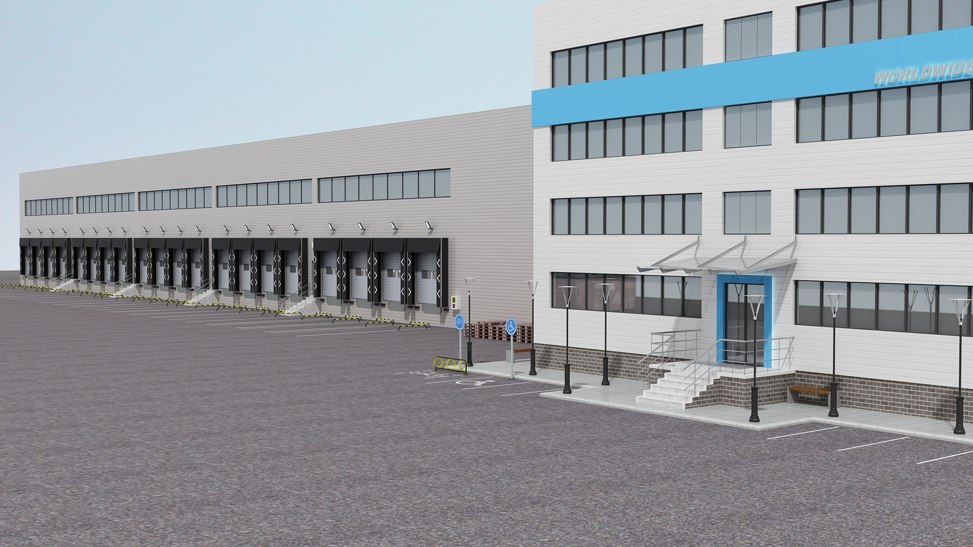 Logistics Building Model - TurboSquid 1942875