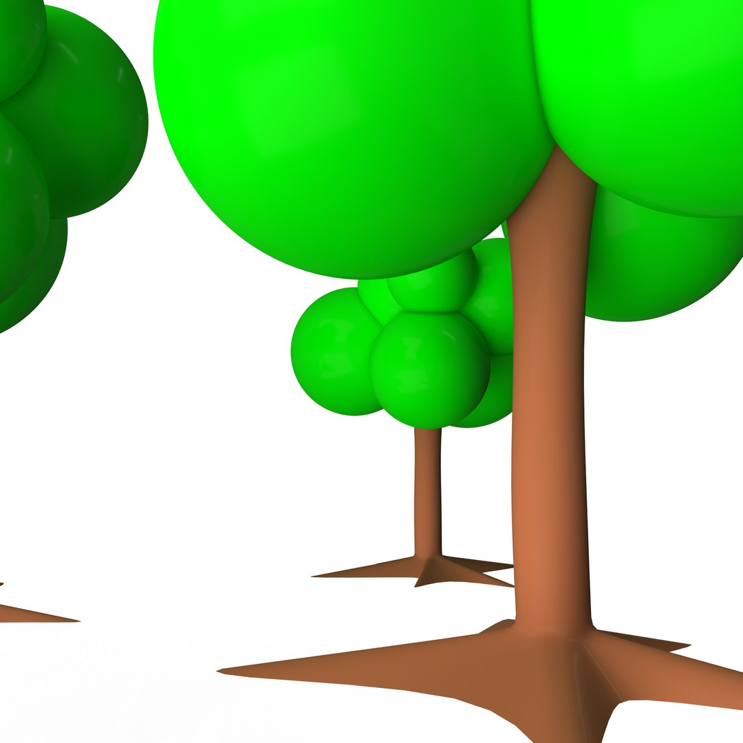 3D Cartoon Tree - TurboSquid 1855779