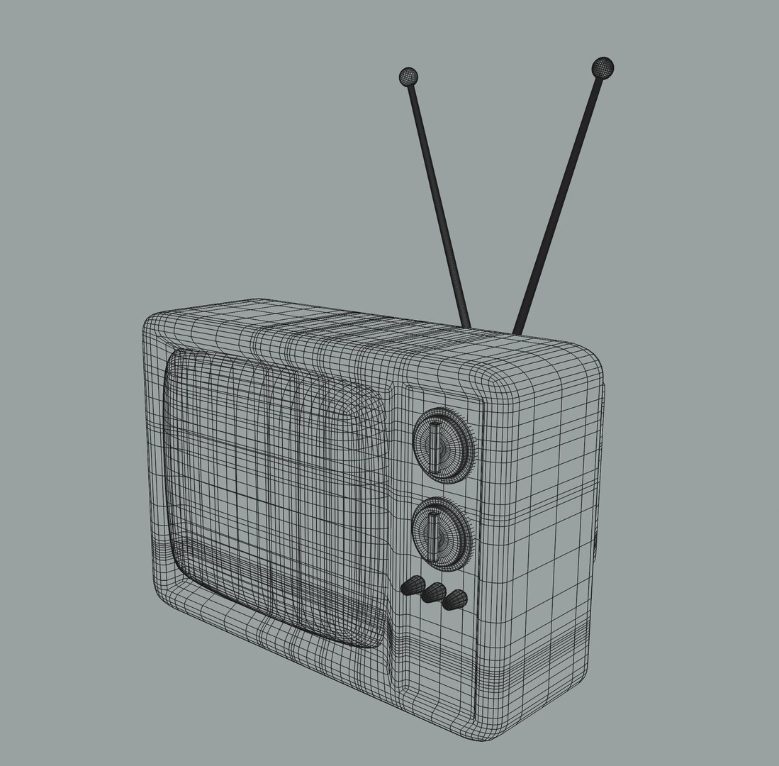 3D Retro Tv - TurboSquid 1608943