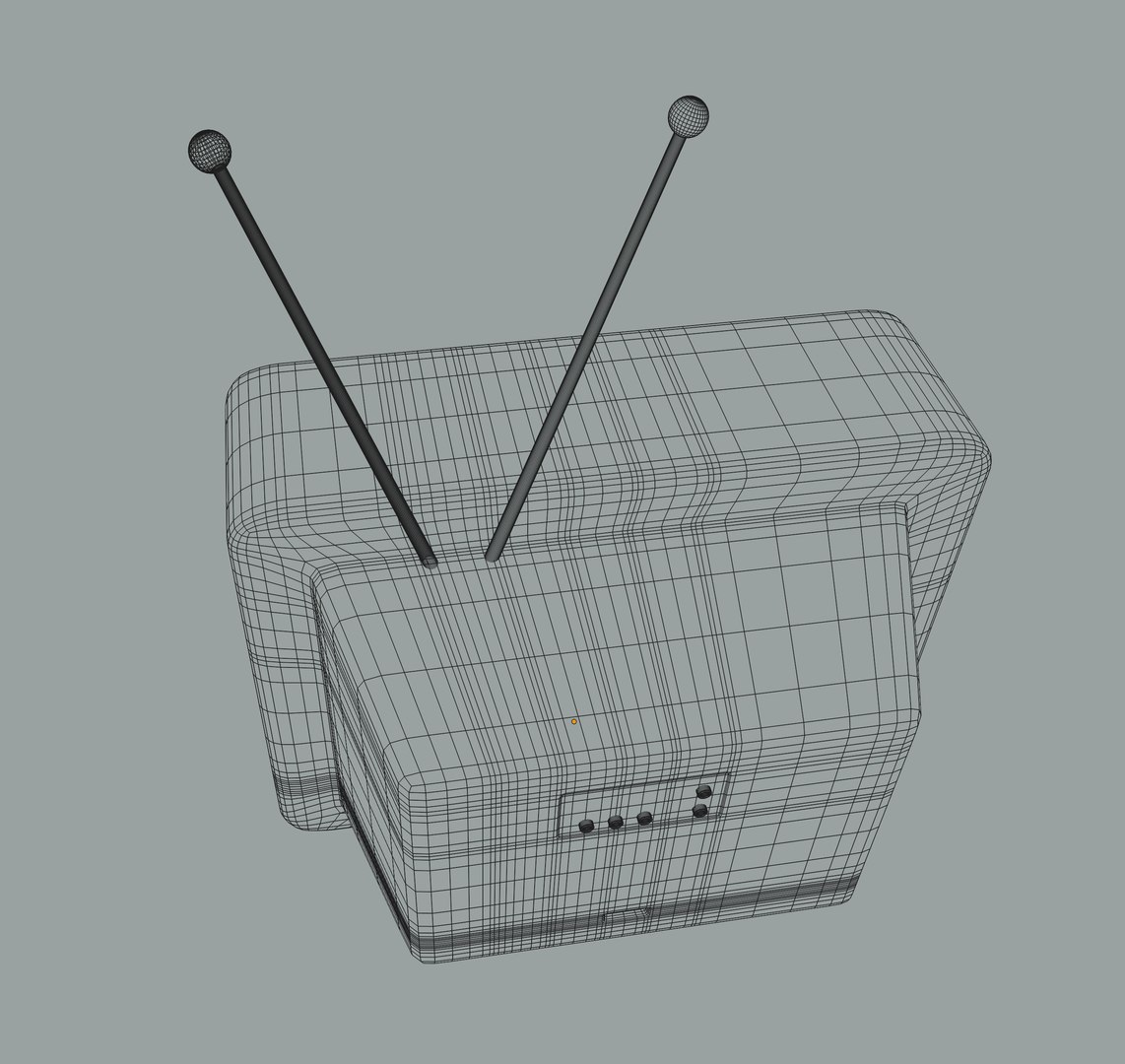 3D Retro Tv - TurboSquid 1608943