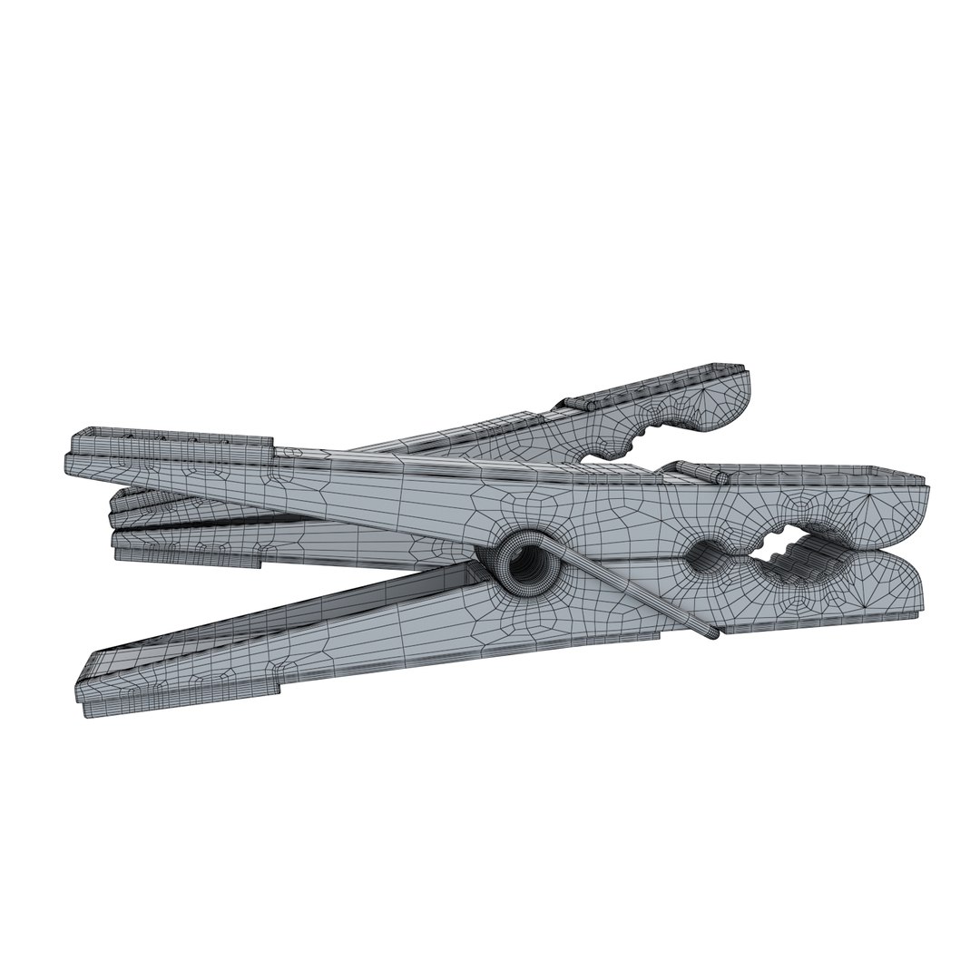 3D Plastic Clothespin Clothes - TurboSquid 1367789