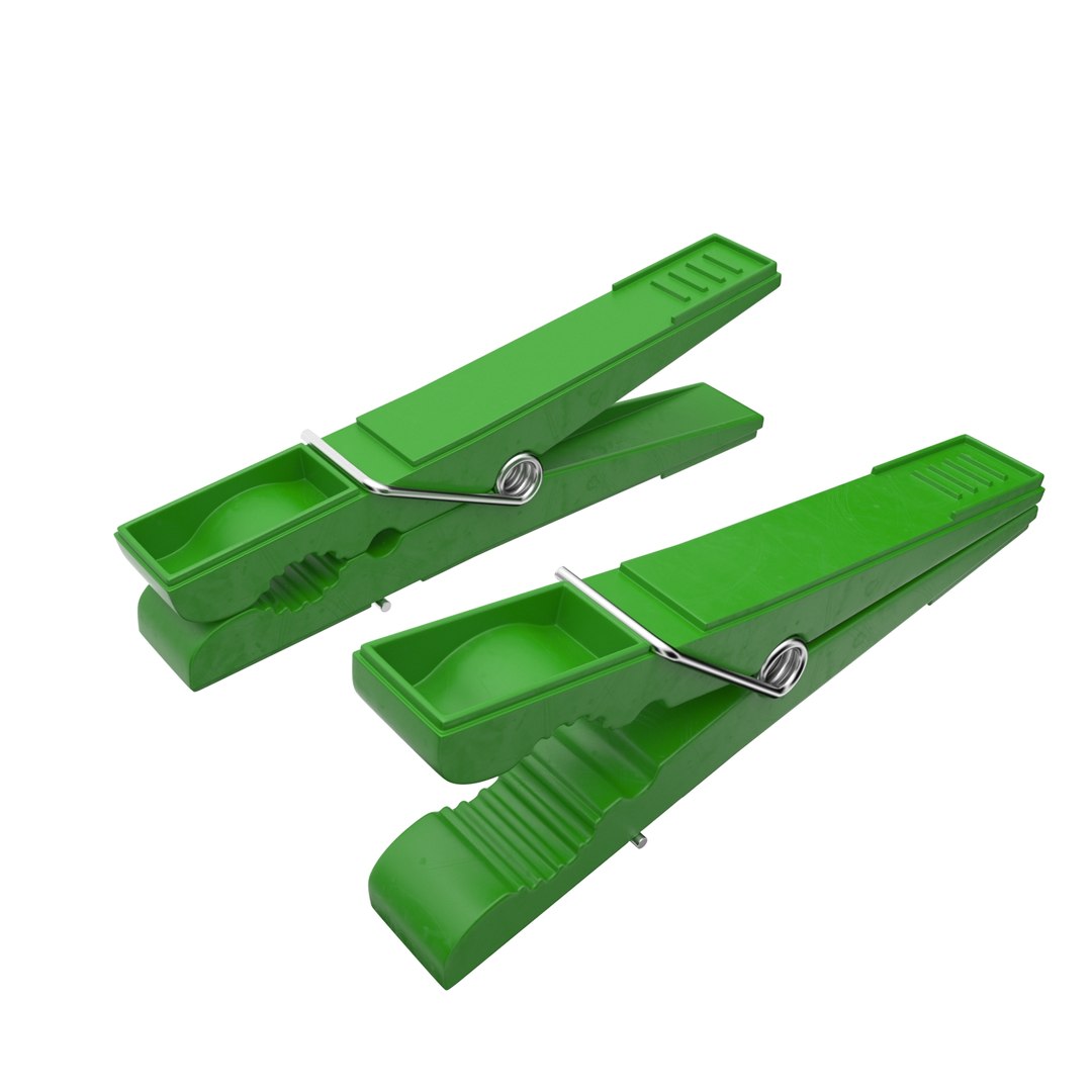 3D Plastic Clothespin Clothes - TurboSquid 1367789