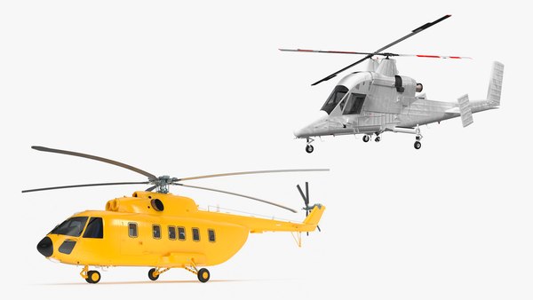 modelo 3d Colección de helicópteros de transporte de carga ...