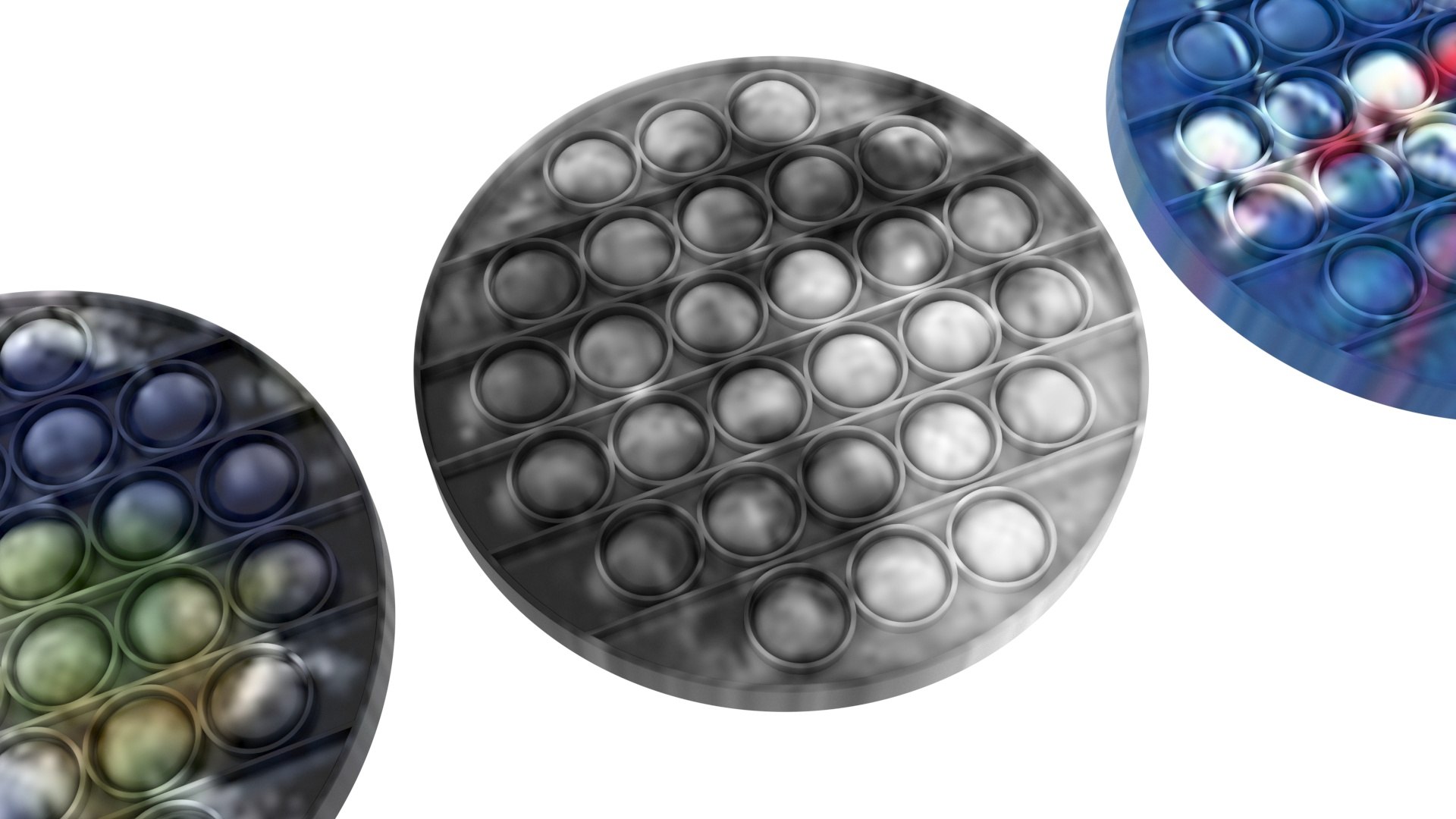 3D Space Pop It Fidget Toys Set - TurboSquid 1807593