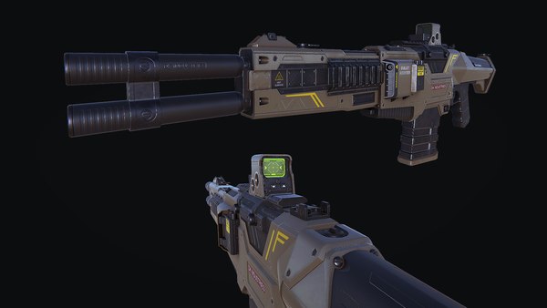 3D fps pbr weapons v1 model - TurboSquid 1559514