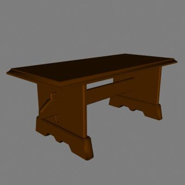 3d table model