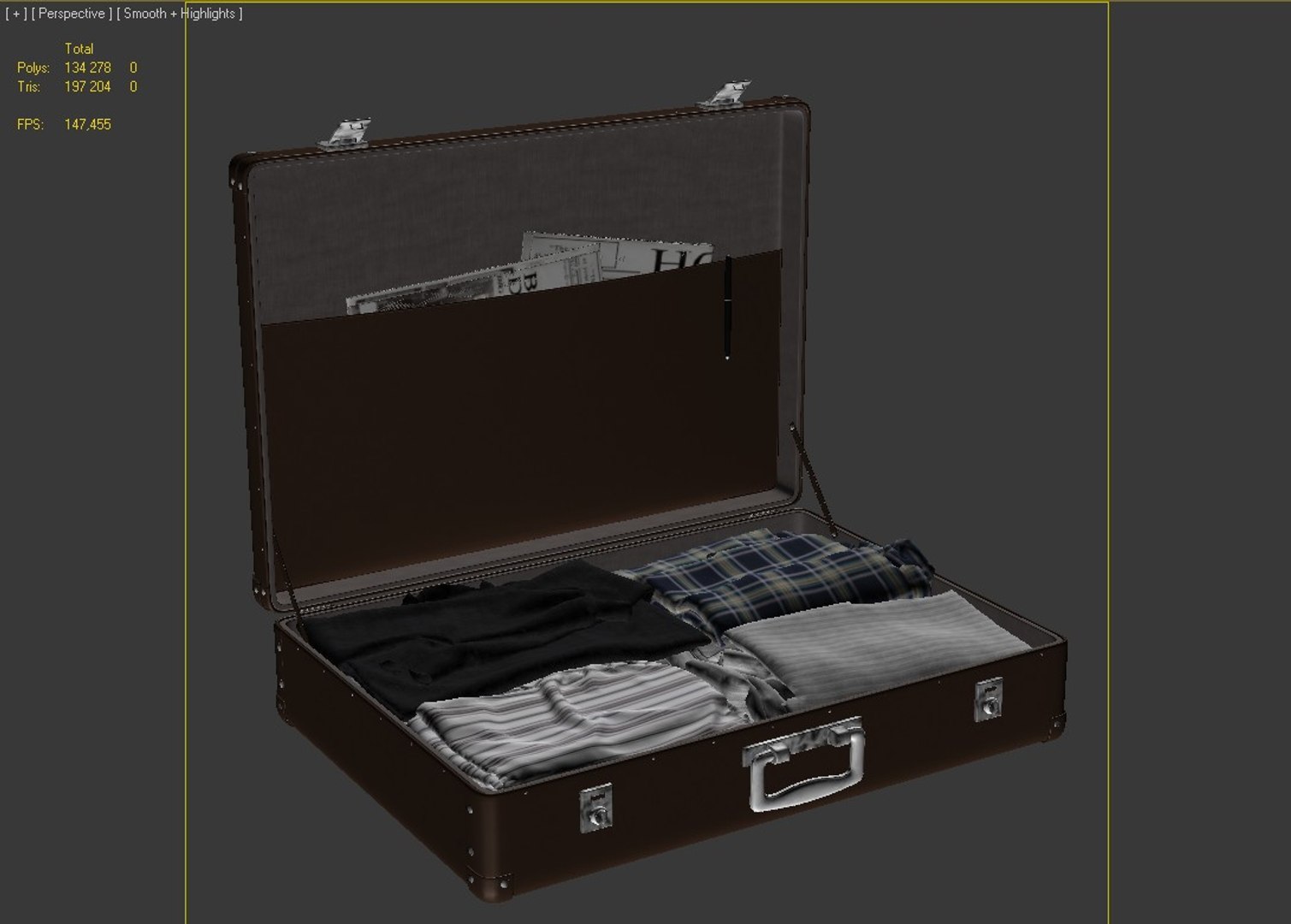 max suitcase cloth