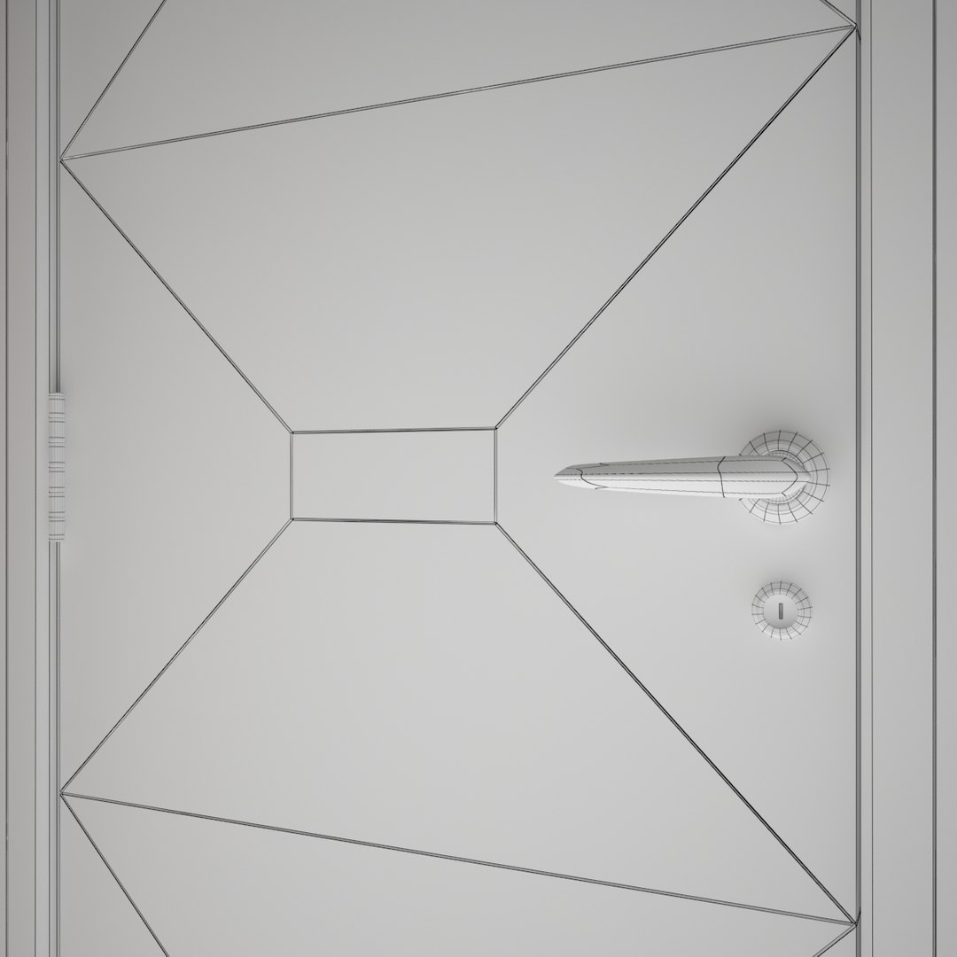 3D Wooden Door Interior Model - TurboSquid 1198671