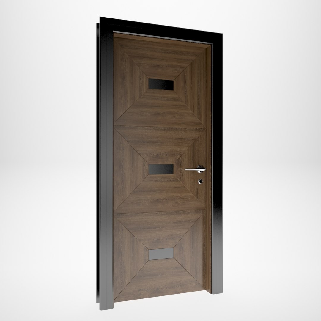 3D Wooden Door Interior Model - TurboSquid 1198671