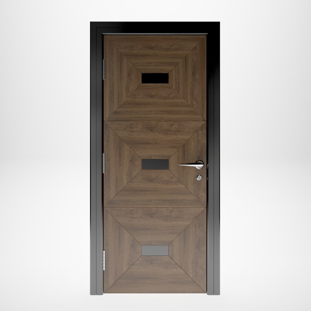 3D Wooden Door Interior Model - TurboSquid 1198671