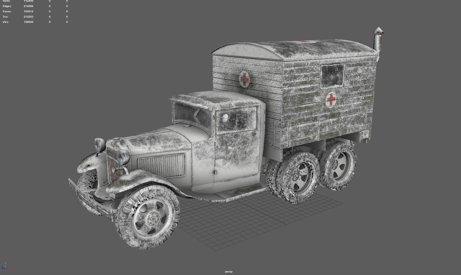 3D GAZ-AAA with Shelter model - TurboSquid 1838458