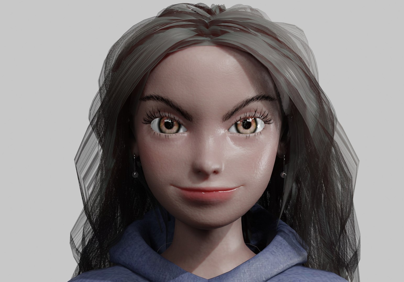 3D Pretty Cartoon Woman V38843 Model - TurboSquid 2280991