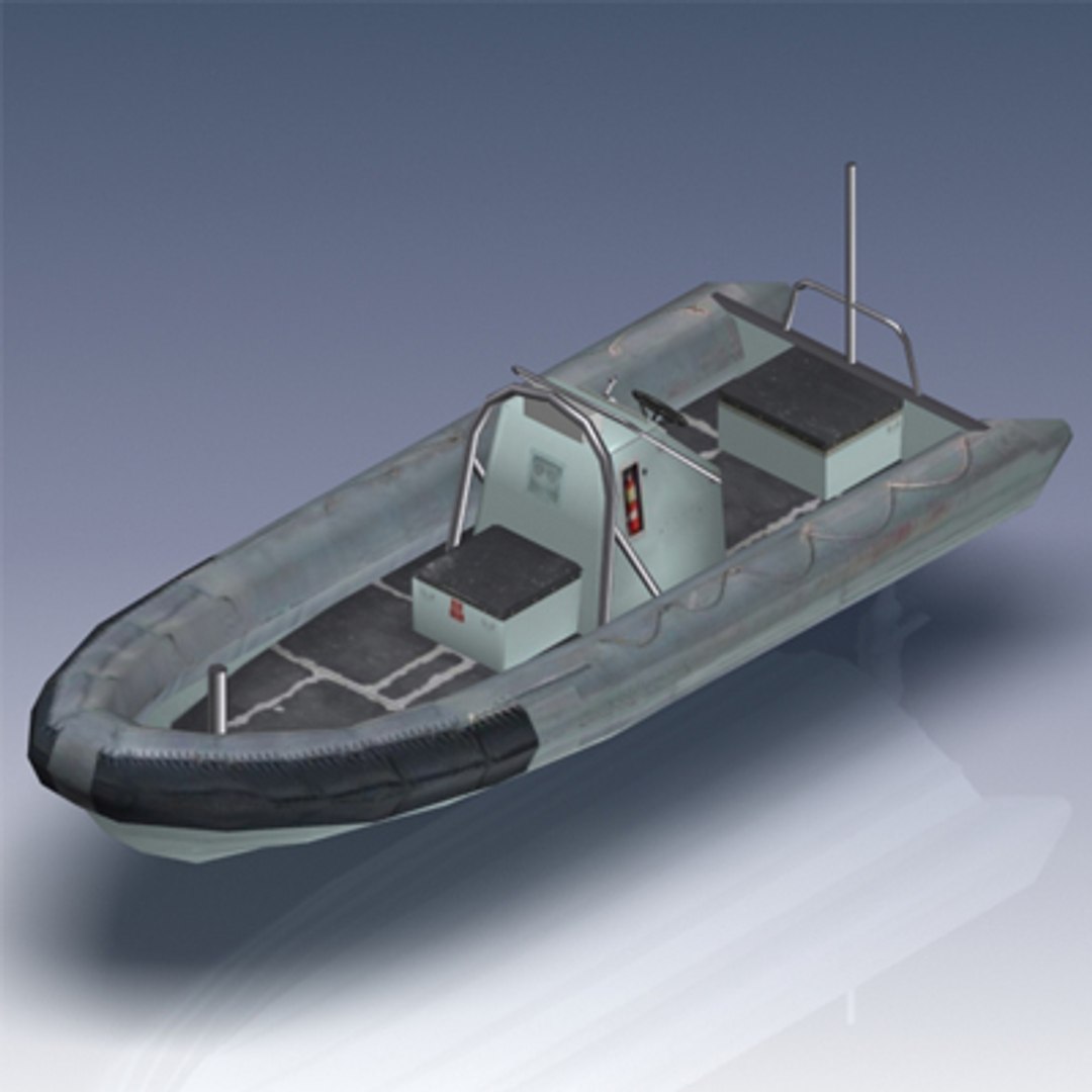 Rigid Hull Inflatable Boat 3d Model