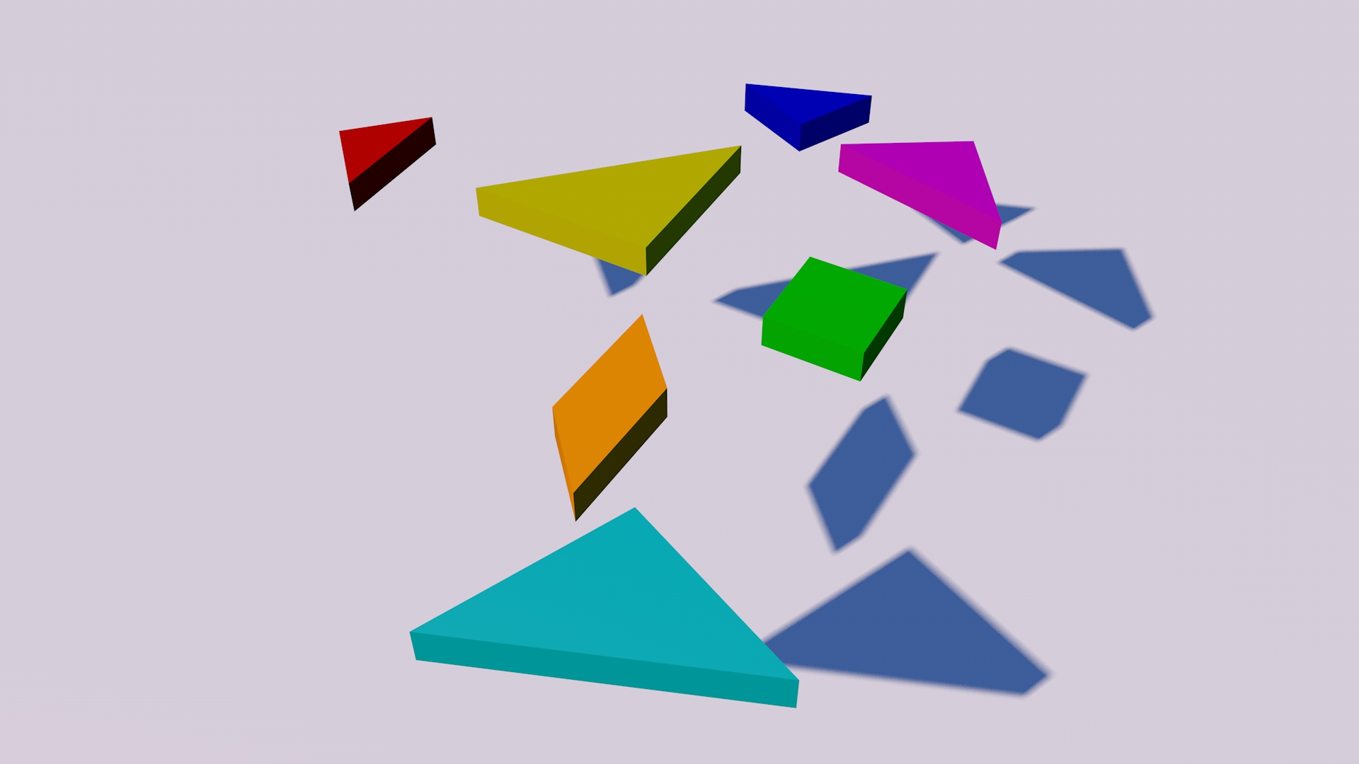 3D model puzzle tan tangrams - TurboSquid 1713730