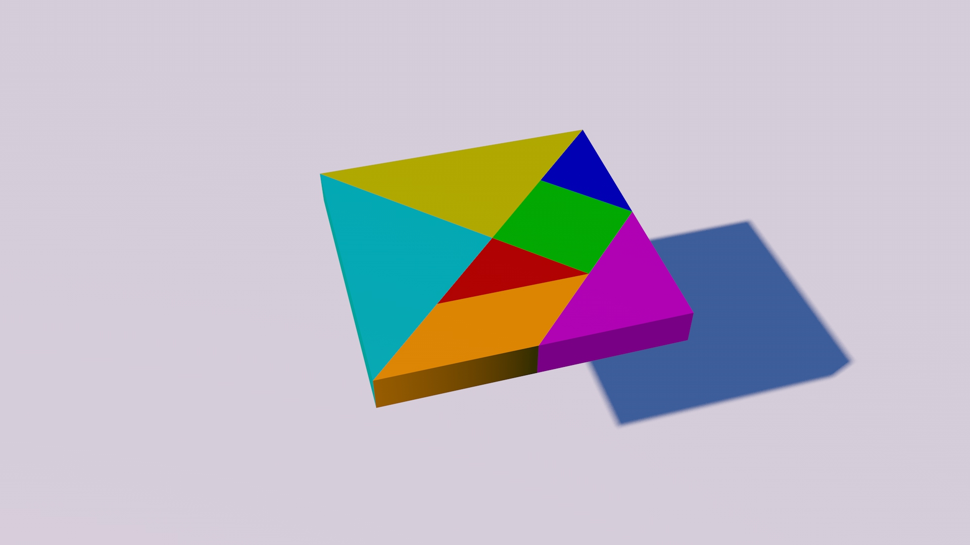 3D model puzzle tan tangrams - TurboSquid 1713730